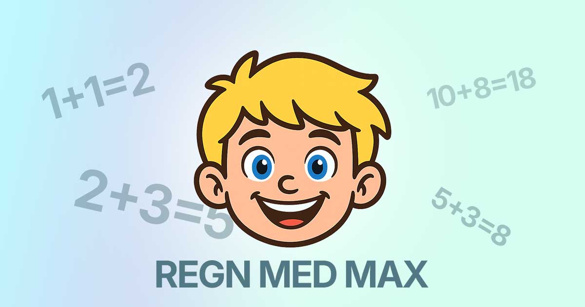 Addisjon forklart for barn – steg for steg – Regn med Max